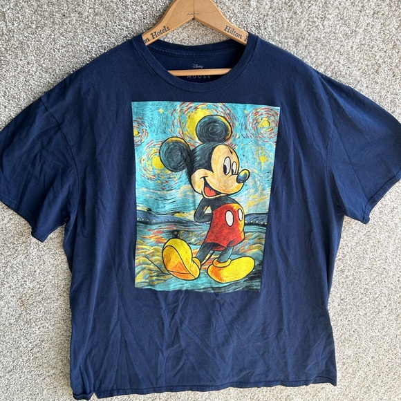 Disney | Shirts | Disney Mickey Mouse X Van Gogh Starry Night Tshirt ...